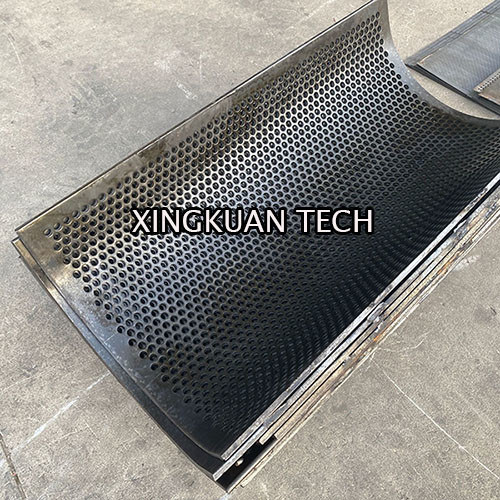 Heavy Duty Perforated Wire Mesh Metal Screen For Hammer Mill OEM ODM