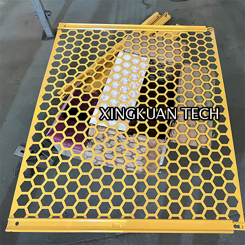 Spray Color Painting Hexagonal Perforated Mesh , Honeycomb Mesh Sheet