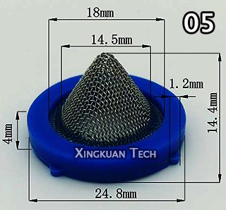 Rubber Mesh Screen Filter Washers , Oil Filter Screen for faucet tap ...