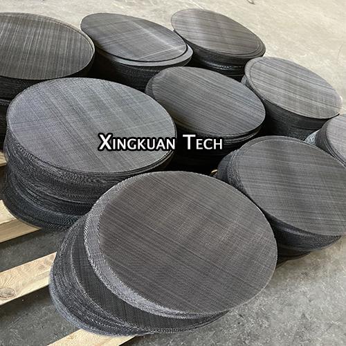 Plain Steel Iron Filter Wire Mesh Screen Discs For Plastic Extrusion